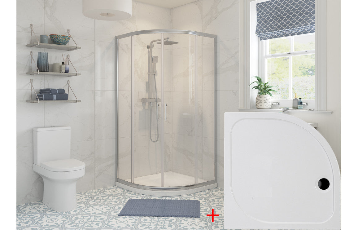 Callisto 900mm 2 Door Quadrant & Tray Pack – Simco Direct